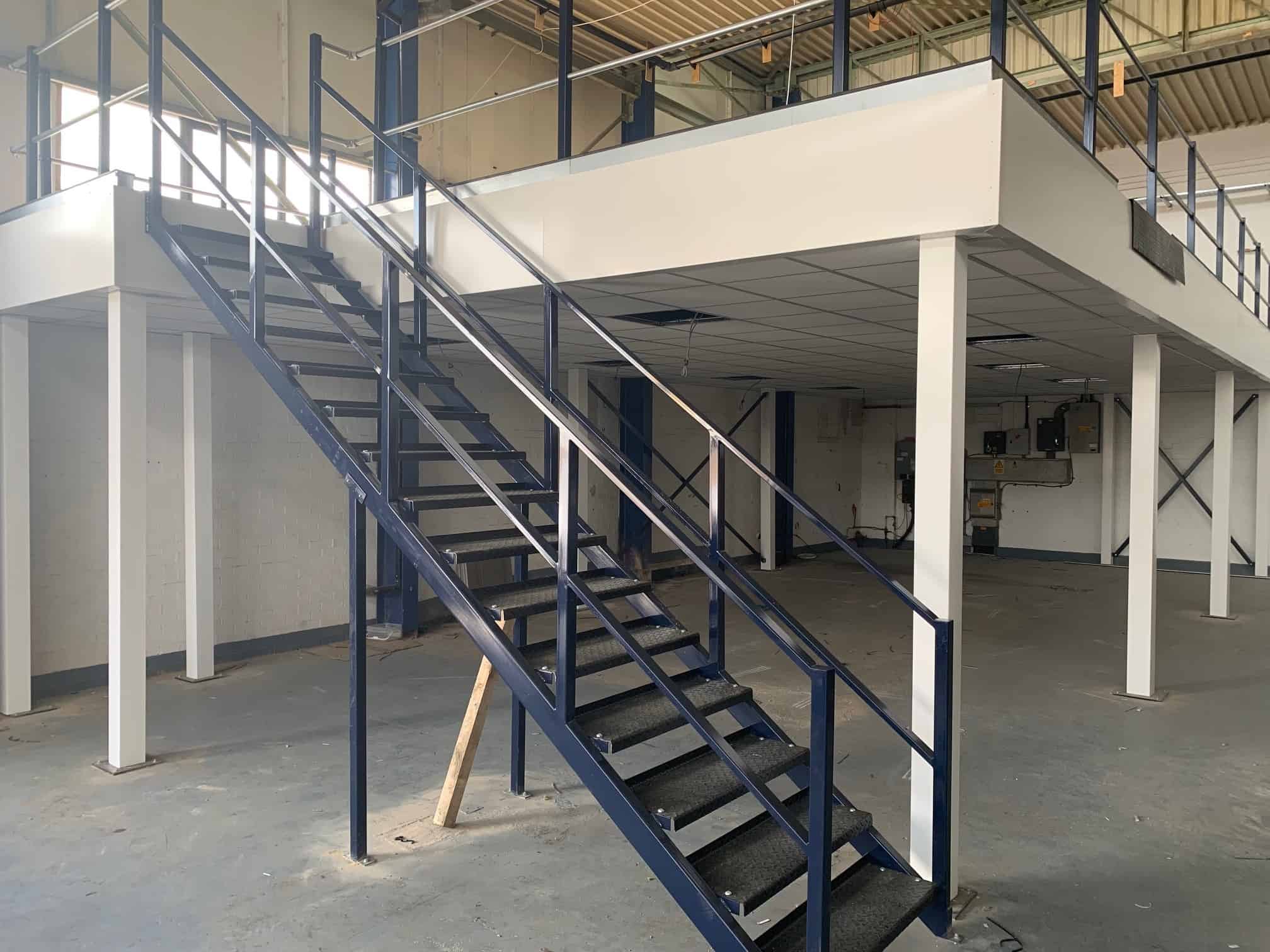 Mezzanine floor installers Peterborough - Blounts Commercial Interiors